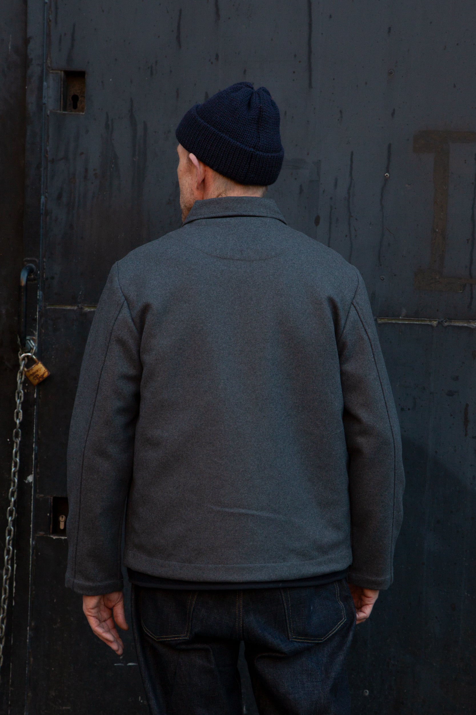 Works Wool Jacket Flat Grey – Reworked 348