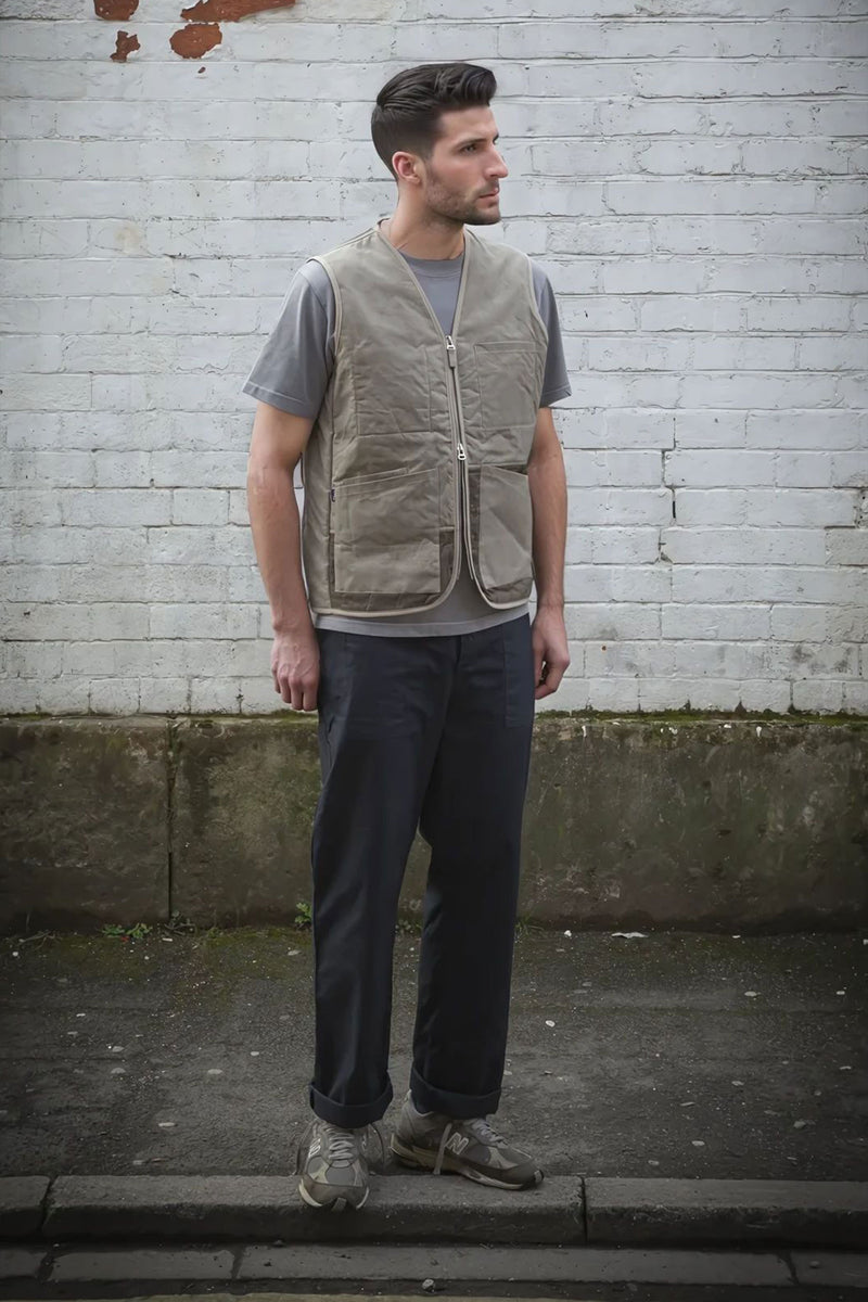 Rip-Stop Tank Panel V Vest Stone – Reworked 348