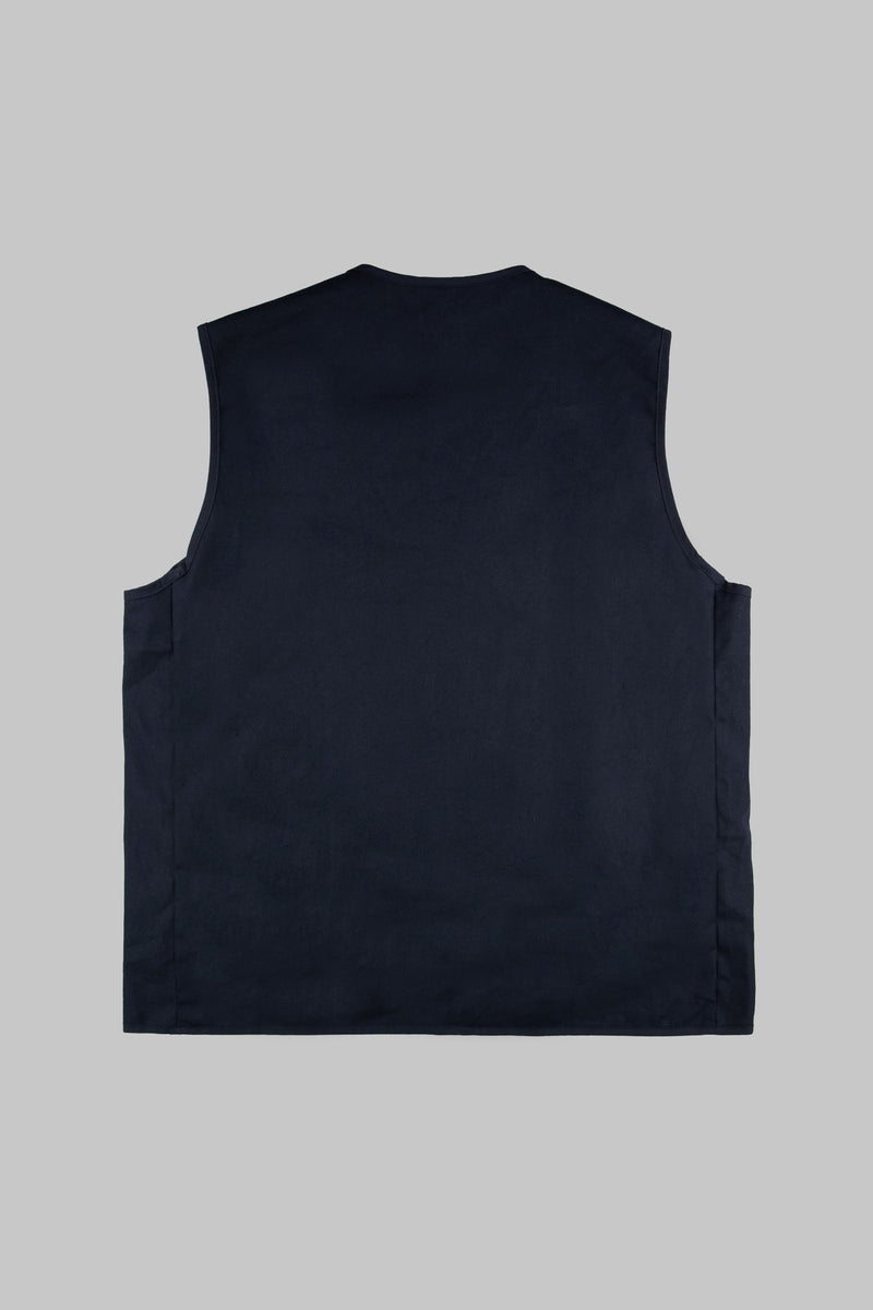 Micro Canvas Serviceman V Vest Dark Blue – Reworked 348