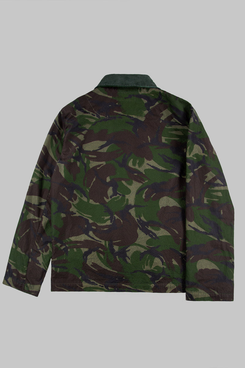 Rip-Stop Camo Cord Collar Jacket Green – Reworked 348
