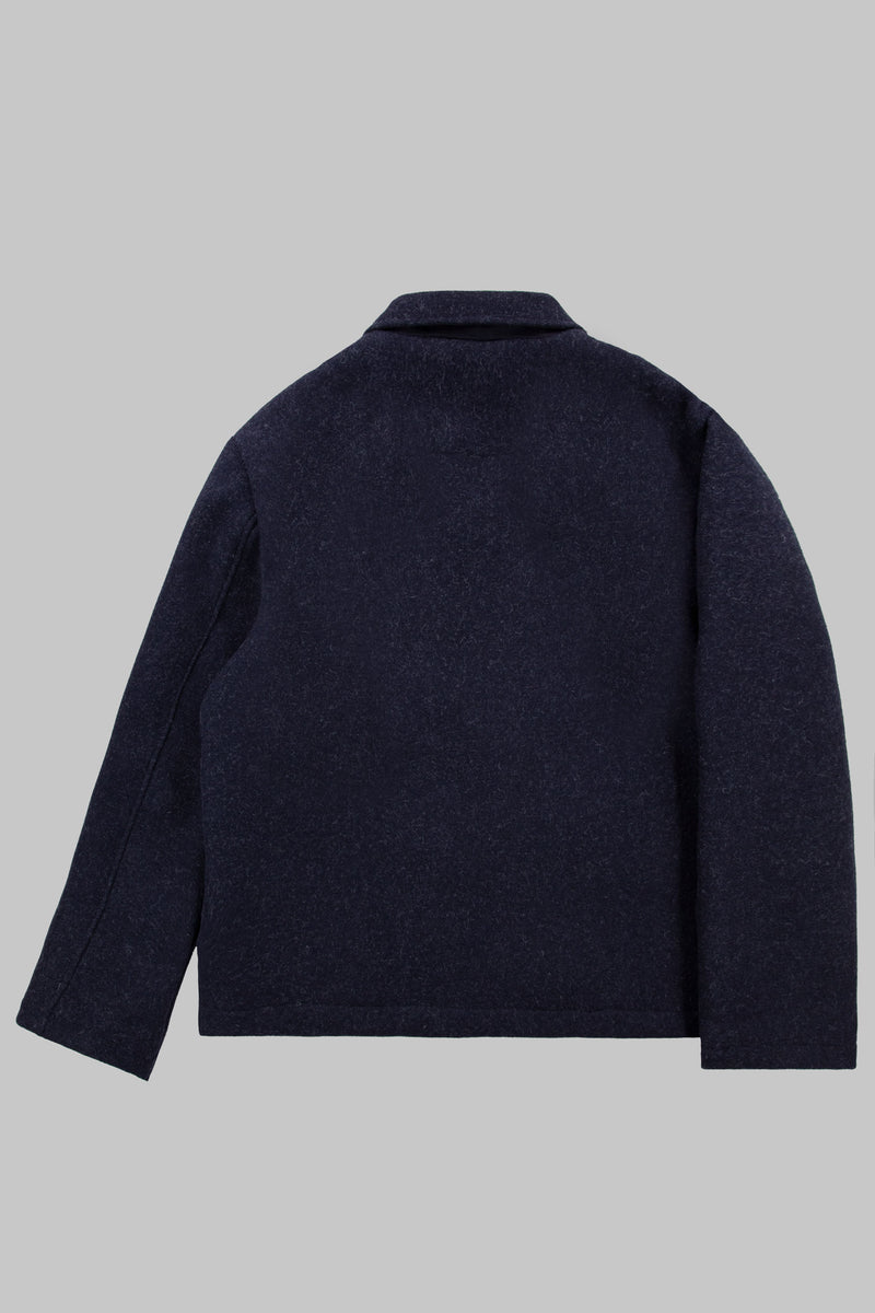 Works Wool & Cotton Jacket Dark Indigo – Reworked 348